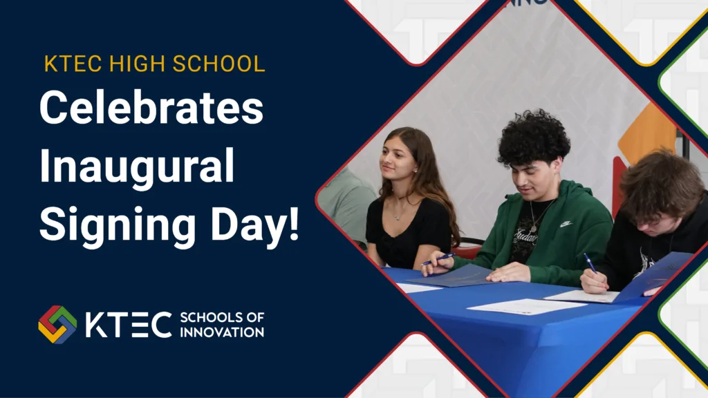 KTEC High School Celebrates First Signing Day and 3M Scholarship Winners